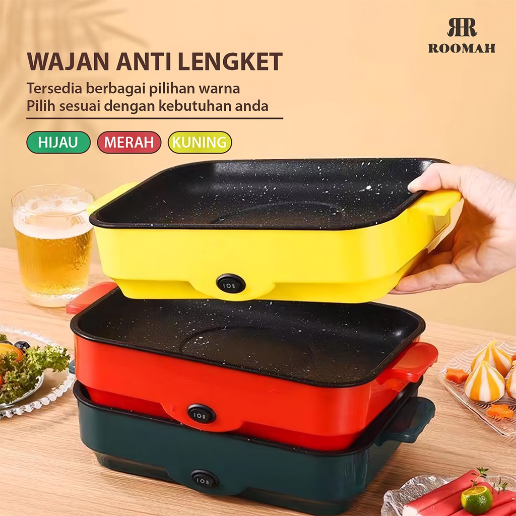 Jual ROOMAH Panggangan BBQ Panci Listrik Multifungsi / Panci Panggang ...
