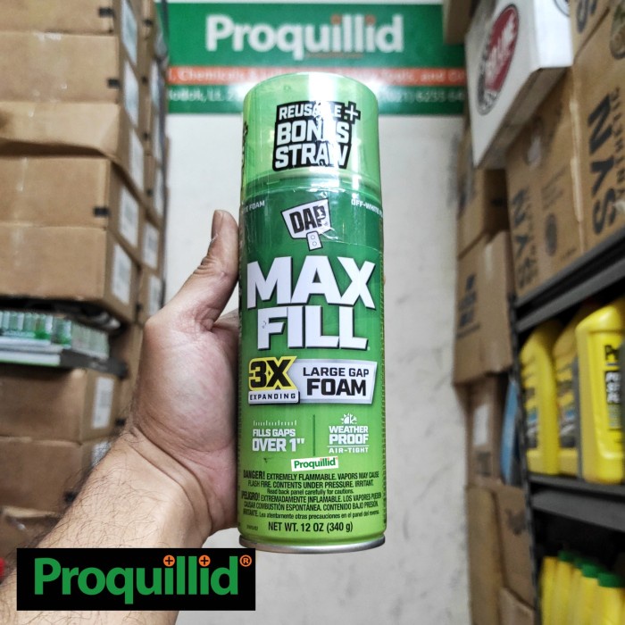 Jual DAP MAX FILL EXPANDING LARGE GAP SEALANT SPRAY FOAM INSULATION ...