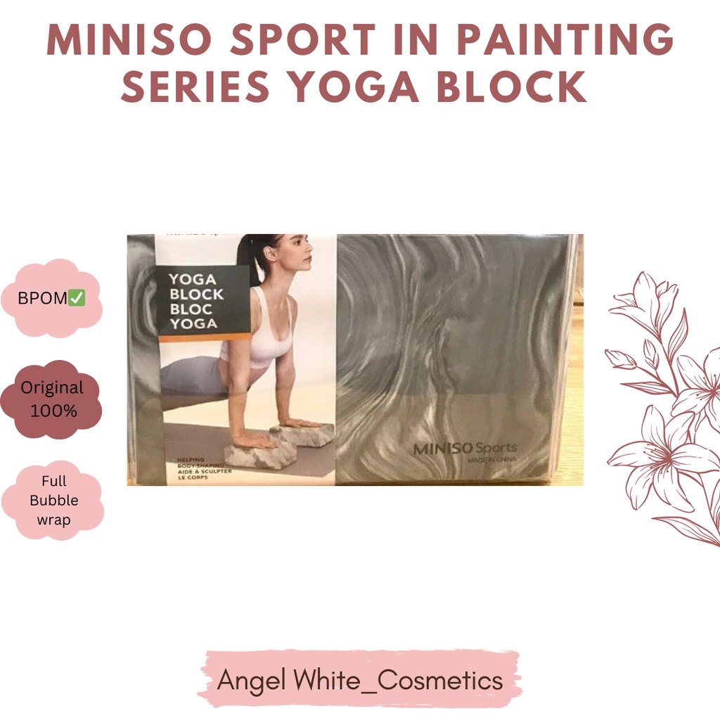 Jual MINISO SPORT IN PAINTING SERIES YOGA BLOCK | Shopee Indonesia