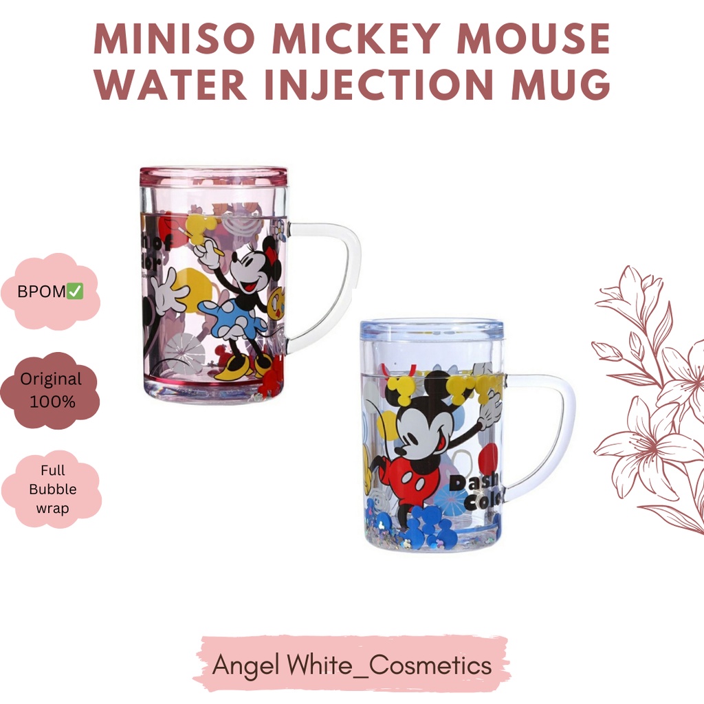 Jual MINISO MICKEY MOUSE WATER INJECTION MUG | Shopee Indonesia