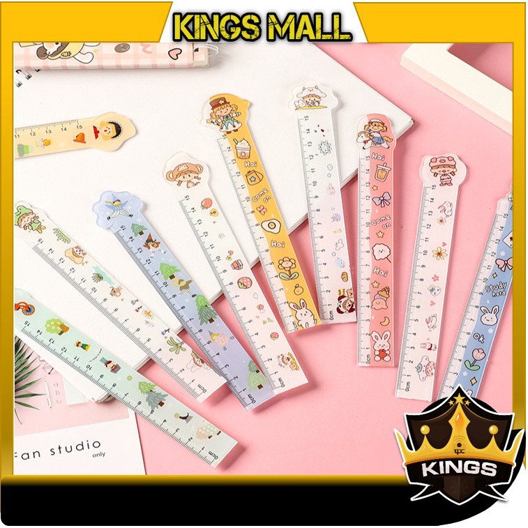 Jual KINGS - S6069 Penggaris Lucu 15 Cm / Penggaris Plastik Funny ...