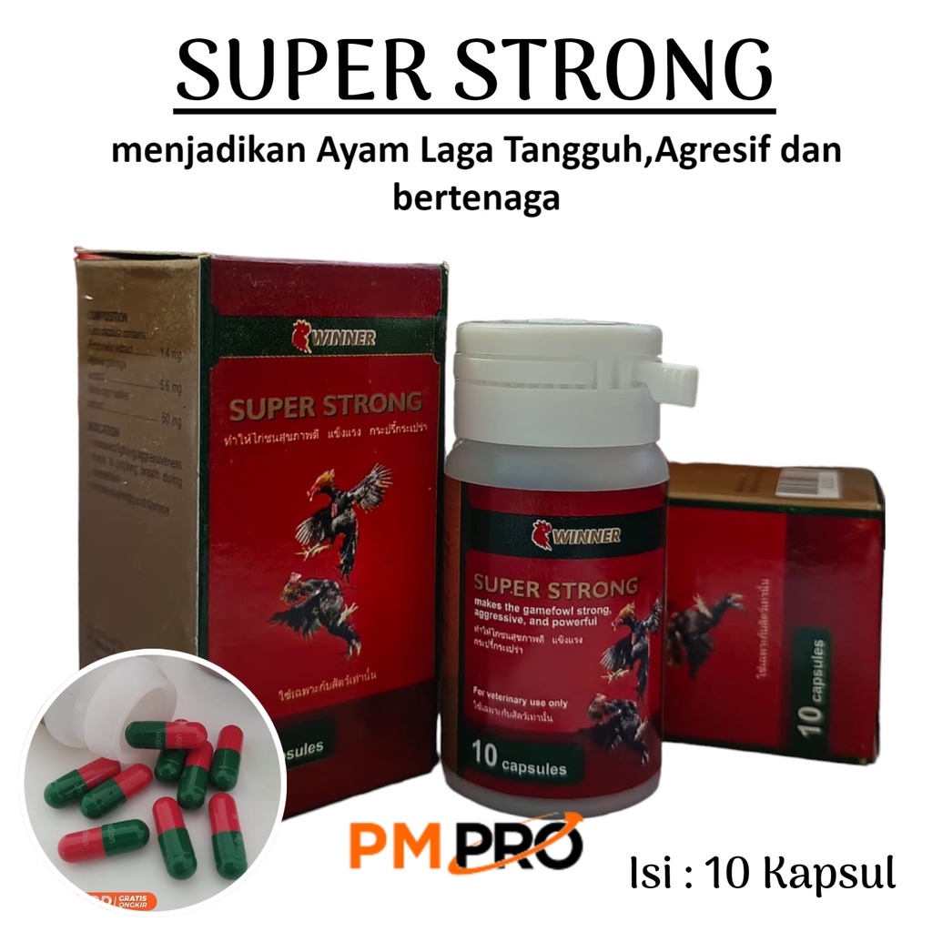 Jual Winner Super Strong 1 Botol Isi 10 Kapsul Vitamin Obat Suplemen ...