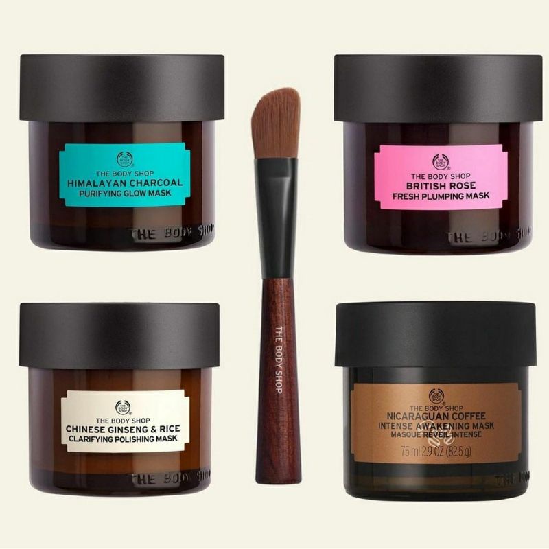 Jual THE BODY SHOP MASKER (HIMALAYAN CHARCOAL, BRITISH ROSE, CHINESE ...