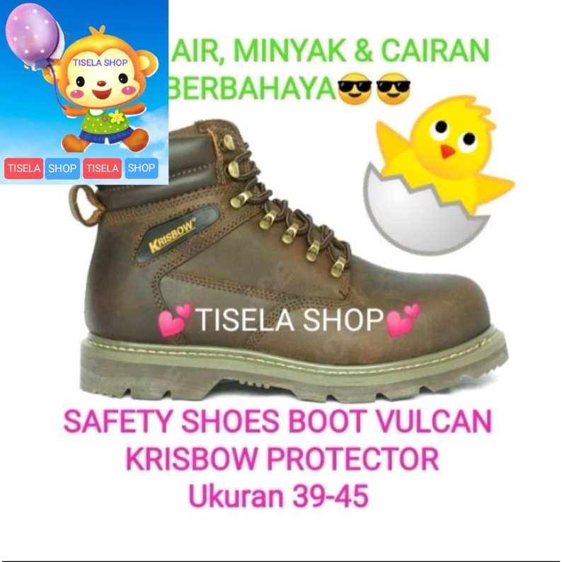 Jual Safety Shoes Sepatu Boot Pengaman Krisbow Original Vulcan 6 inc ...