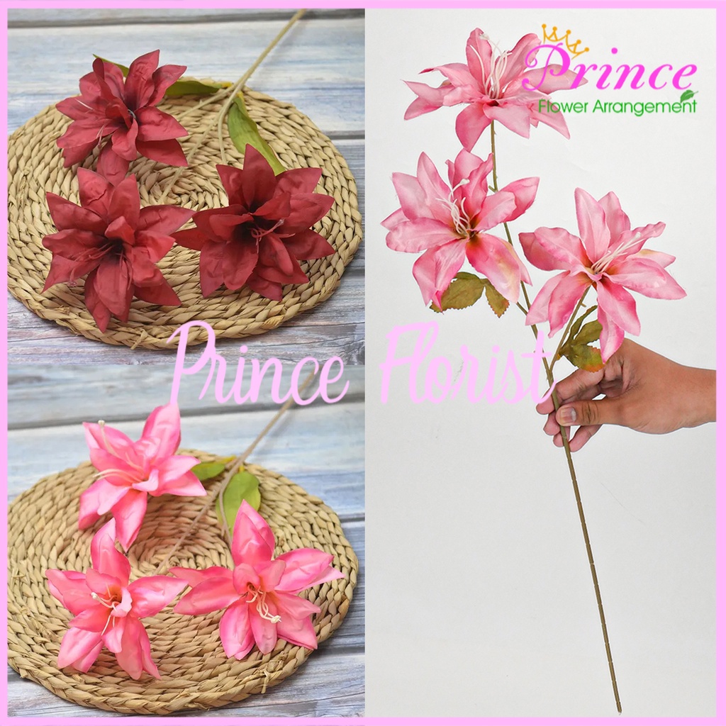 Jual Lily Tangkai Panjang Cabang 3 Bunga Lily Tiger Lili London Heart ...