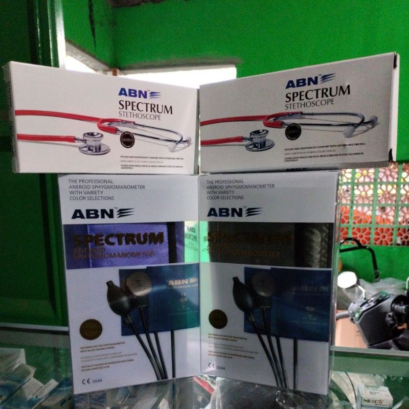 Jual Tensimeter jarum ABN Spectrum dan Stetoscope Abn spectrum | Shopee ...
