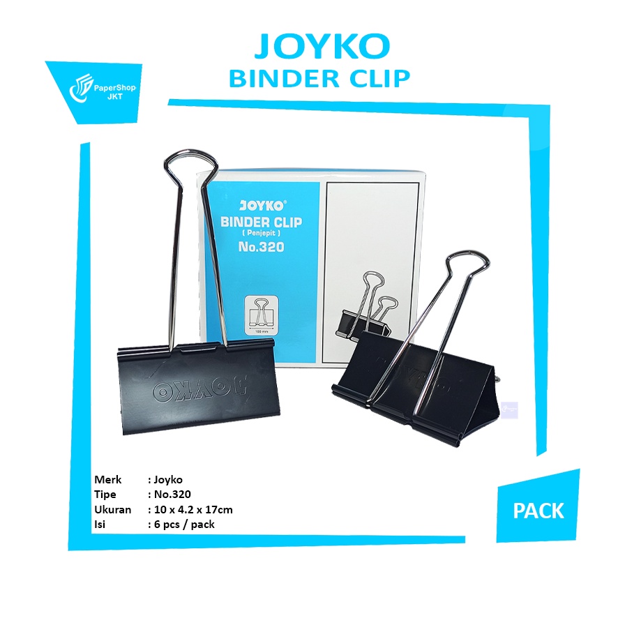 Jual Joyko - Binder Clip Paper BC 320 klip Kertas Paper - Pack | Shopee ...