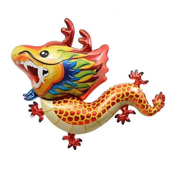 Jual BALON FOIL NAGA JUMBO / Dragon Chinese New Year Hari Raya Imlek ...