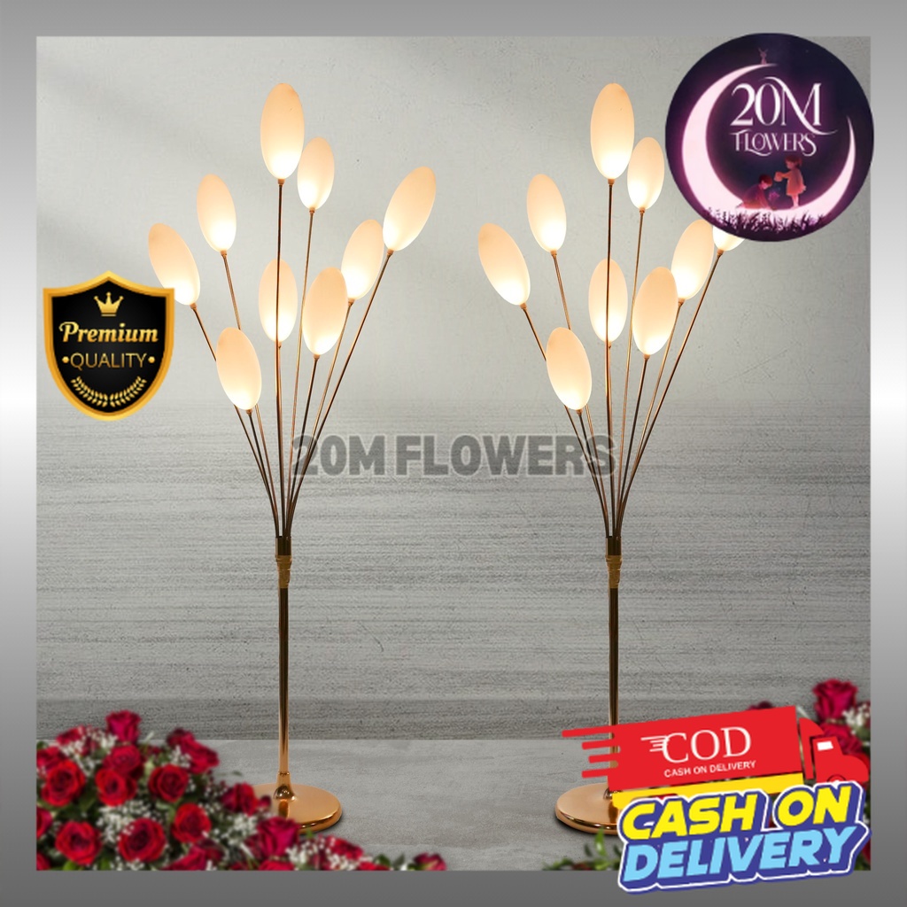 Jual Lampu Standing Telur Artificial 9 Head Tulip Led Stand Lamp ...