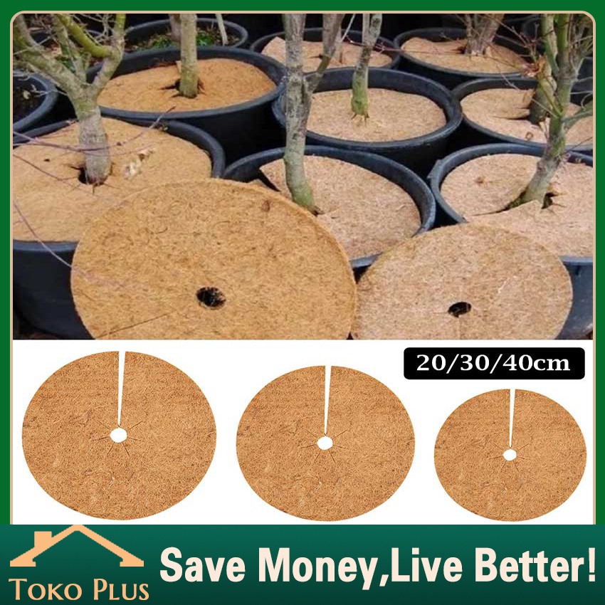 Jual 20/30/40CM Coco Sheet Bulat Cocosheet Disc Mulch Penutup Tanaman ...