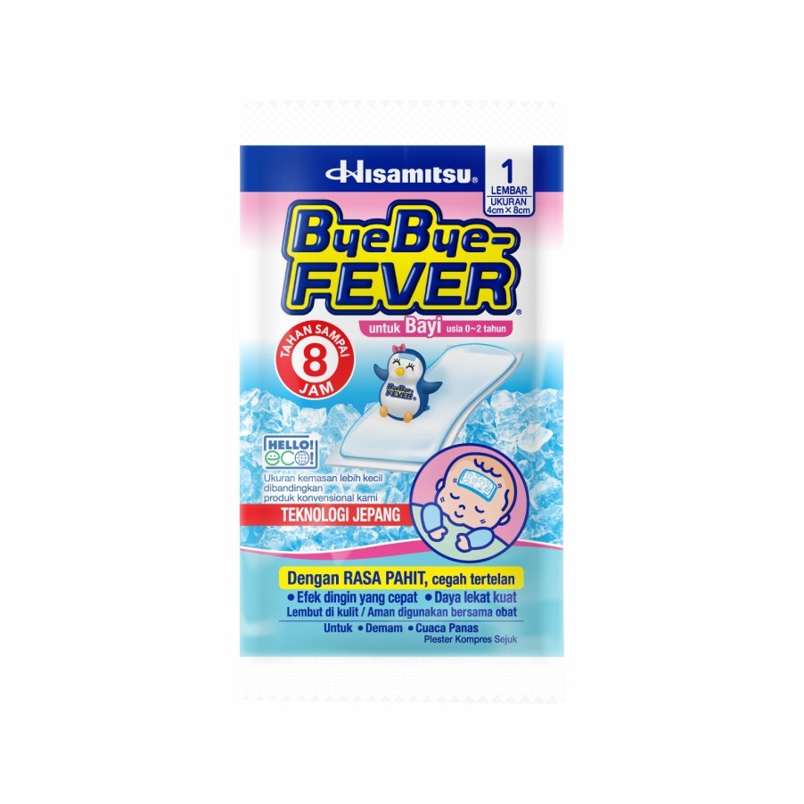 Jual HISAMITSU Bye Bye ByeBye Fever Plester Kompres Demam Untuk Bayi ...
