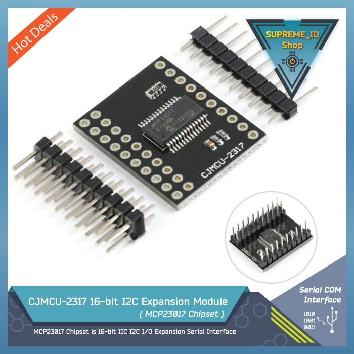 Jual CJMCU2317 CJMCU-2317 MCP23017 16-bit I2C IIC I/O Expansion Module | Shopee Indonesia