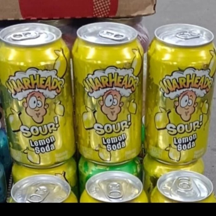 Jual warheads sour lemon soda minuman can 355ml | Shopee Indonesia
