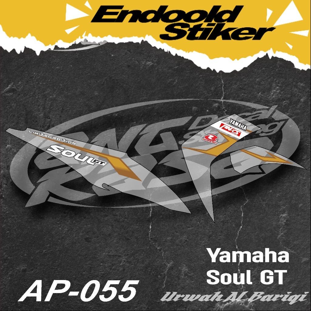 Jual (COD)CODE Tranparan 055 COD Striping Stiker Transparan Yamaha Soul ...