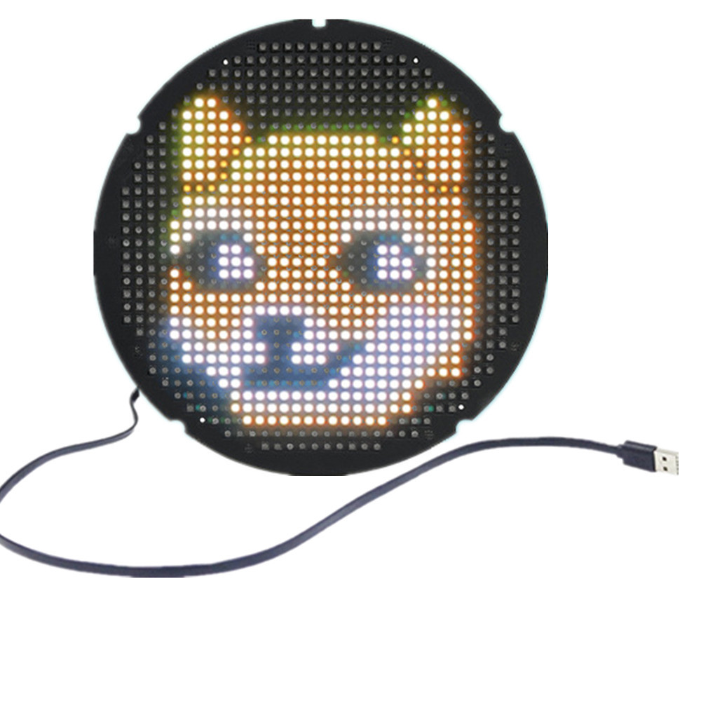 Jual P3 32x32 Pixel Full Color Led Round Screen Module Bluetooth ...