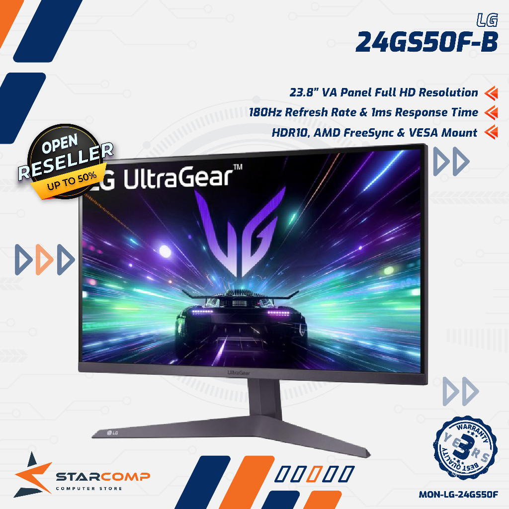 Jual LG 24GS50F-B UltraGear 23.8" FHD VA Gaming Monitor 5ms 180Hz ...