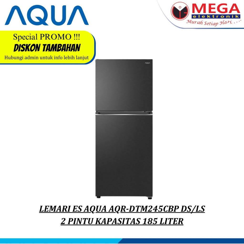Jual LEMARI ES AQUA AQR-DTM245CBP DS/LS 2 PINTU KAPASITAS 185 LITER | Shopee Indonesia