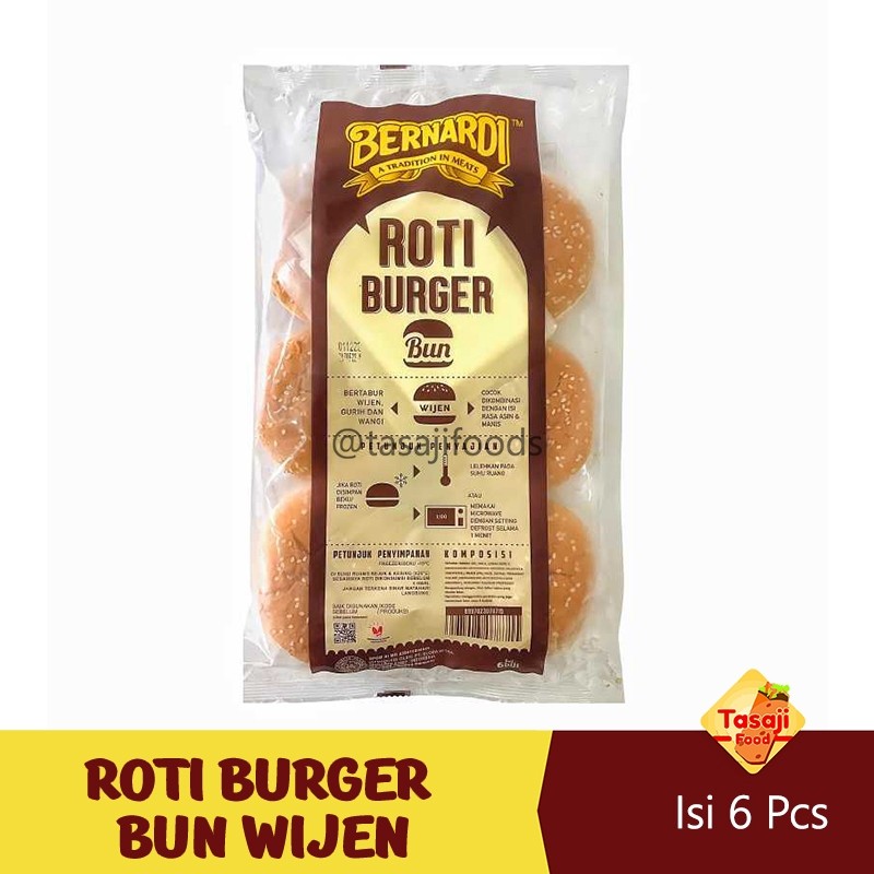 Jual Bernardi Roti Burger Bun Wijen | Shopee Indonesia