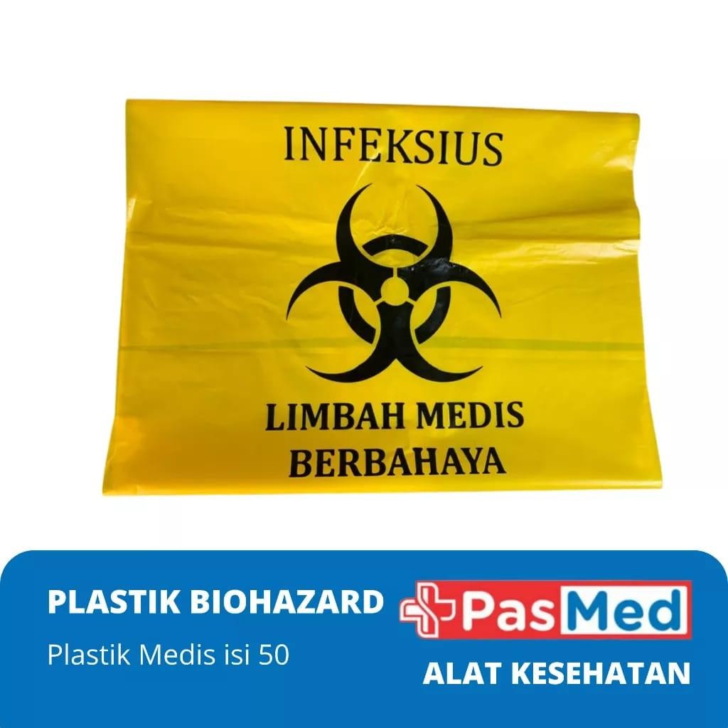 Jual Pack Biohazard Plastik ISI 50 untuk Limbah Medis Infeksius ...