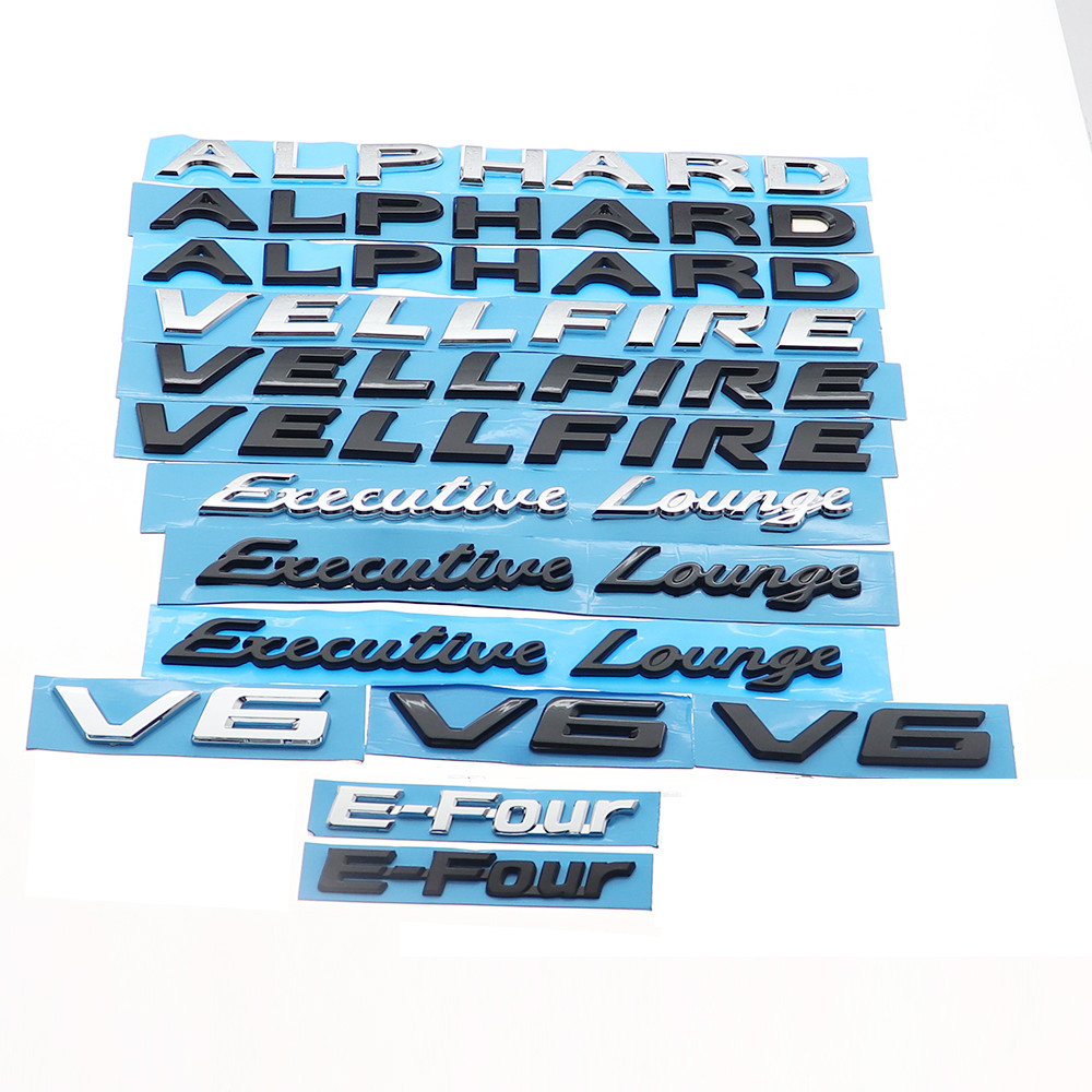 Jual 1PC 3D ABS ALPHARD VELLFIRE Executive Lounge V6 E-Four Car Letter ...