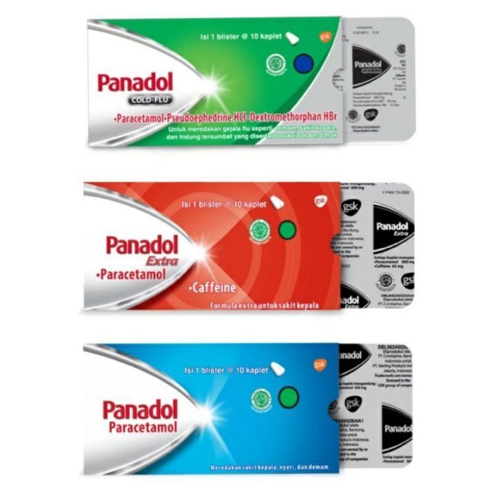 Jual TOSERBA Panadol Tablet / Paracetamol / Demam / Sakit Kepala / Flu ...