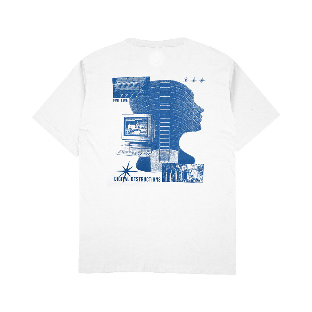 Jual EVIL TSHIRT - PANIC ROOM A25 WHITE | Shopee Indonesia