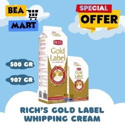 Jual Rich Gold Label Whipping Cream 500gr 907gr | Richs Rich's Label ...