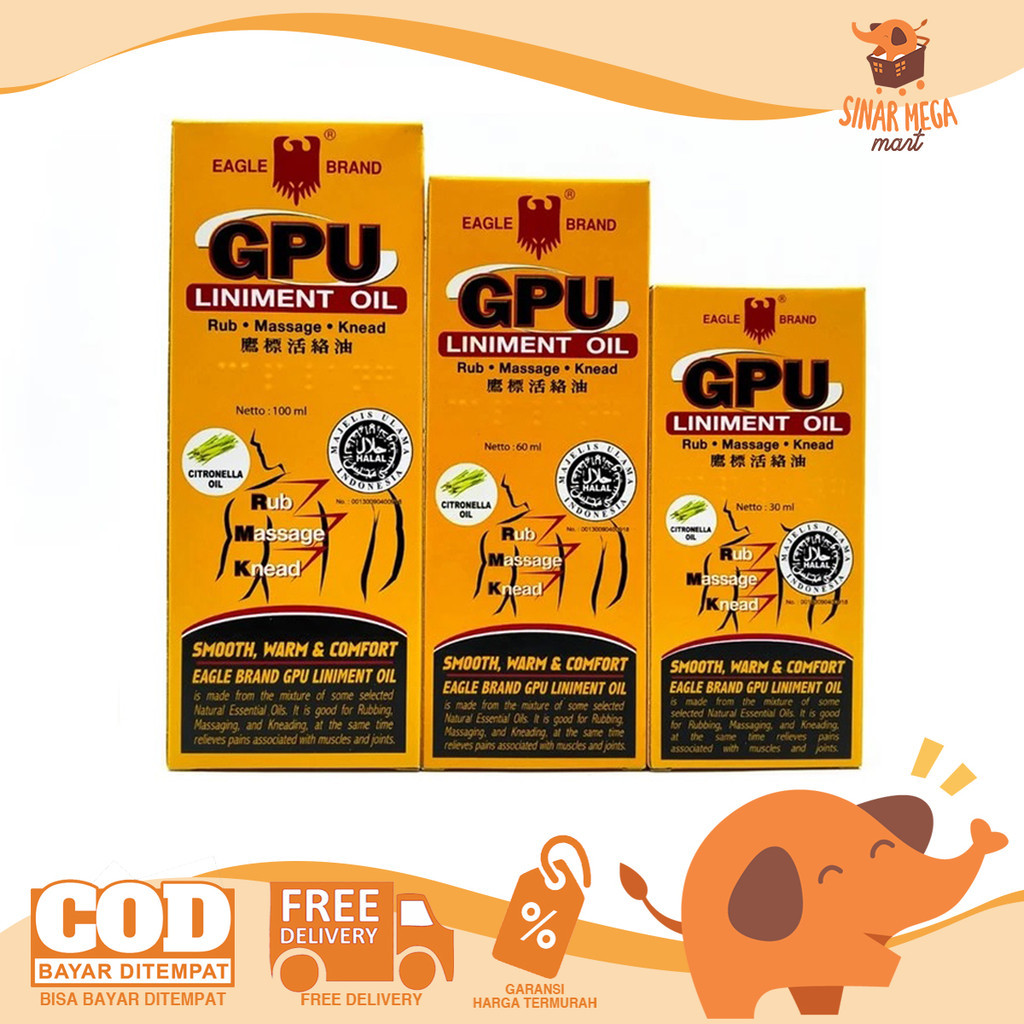 Jual GPU Minyak Gosok Pijat Urut Sereh - Liniment Oil Cap Lang Original ...