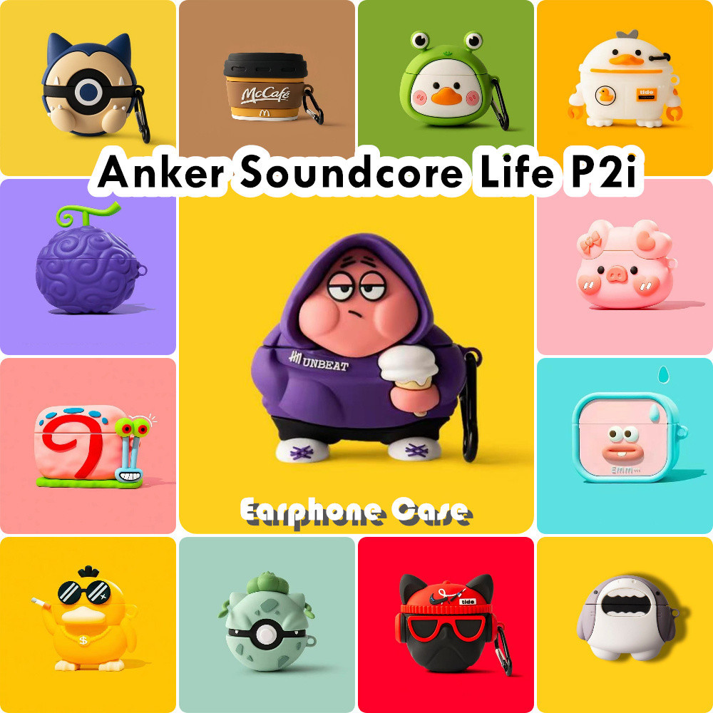 Jual 【variety】Untuk Anker Soundcore Life P2i Case Kreatif Kartun Soft ...
