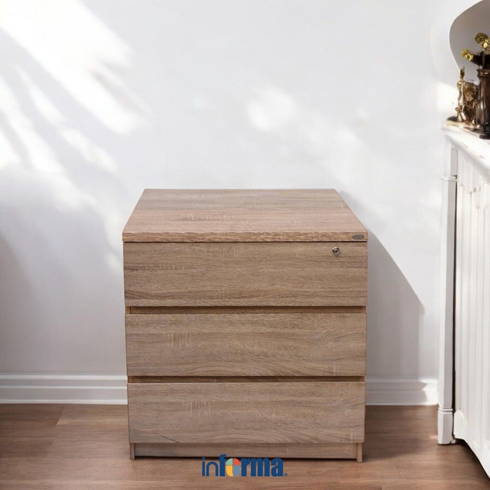 Jual Informa Maxy Laci Penyimpanan 3 Tingkat Sonoma Oak Laci Kabinet ...