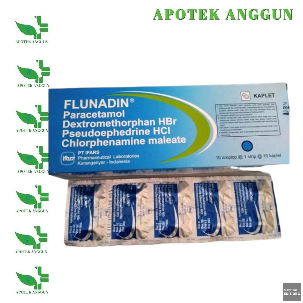 Jual Flunadin Kaplet Strip isi 10 Tablet - Obat Flu | Shopee Indonesia
