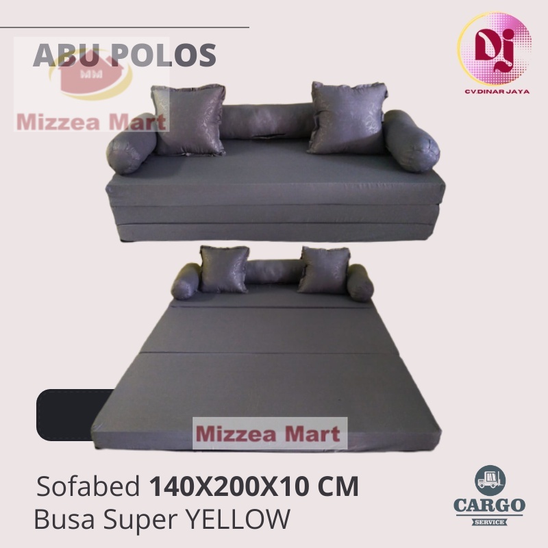 Jual MizzeaMart Sofa Bed Minimalis Motif Polos Busa Tebal Super Yellow ...