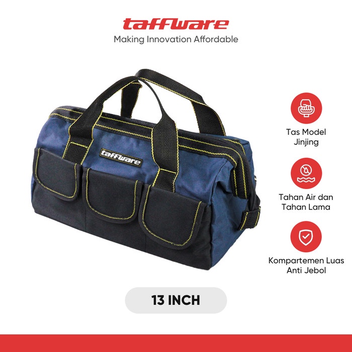 Jual Tas Perkakas Taffware Storage Tool Bag Waterproof - Blue | Shopee ...