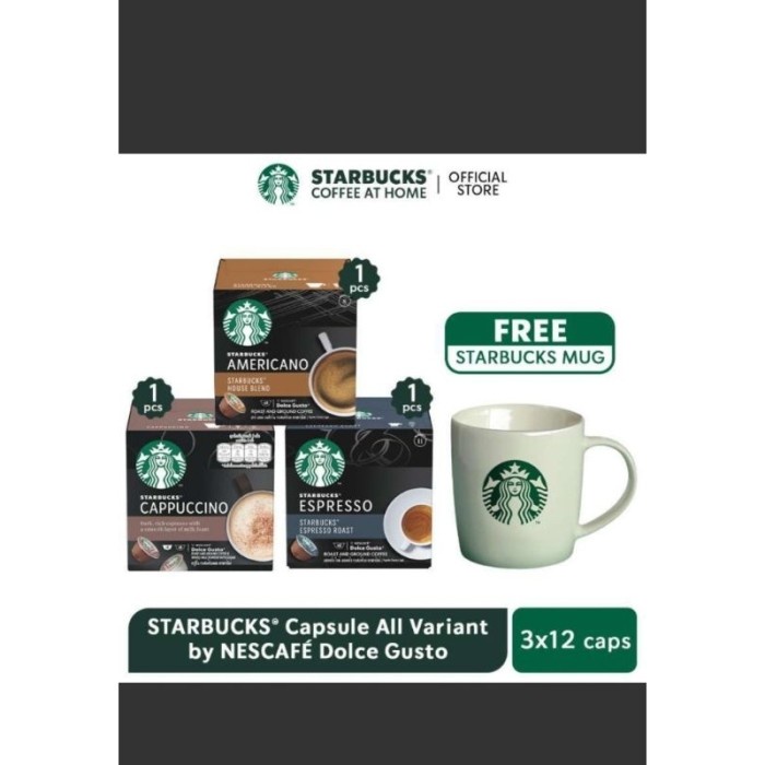 Jual Coffee Capsule Ndg Nescafe Dolce Gusto STARBUCKS MIX 3 Varian ...