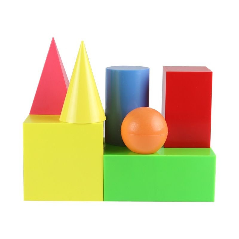 Jual VRT55 Solid Bentuk Geometris 7-Piece Set Matematika Sekolah Dasar ...