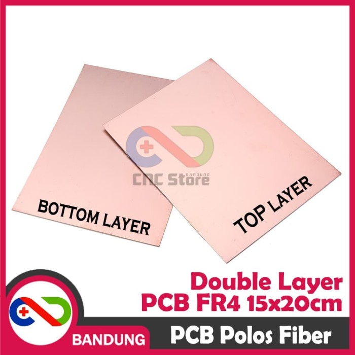 Jual PCB POLOS DOUBLE LAYER FR4 FIBER 15X20CM | Shopee Indonesia