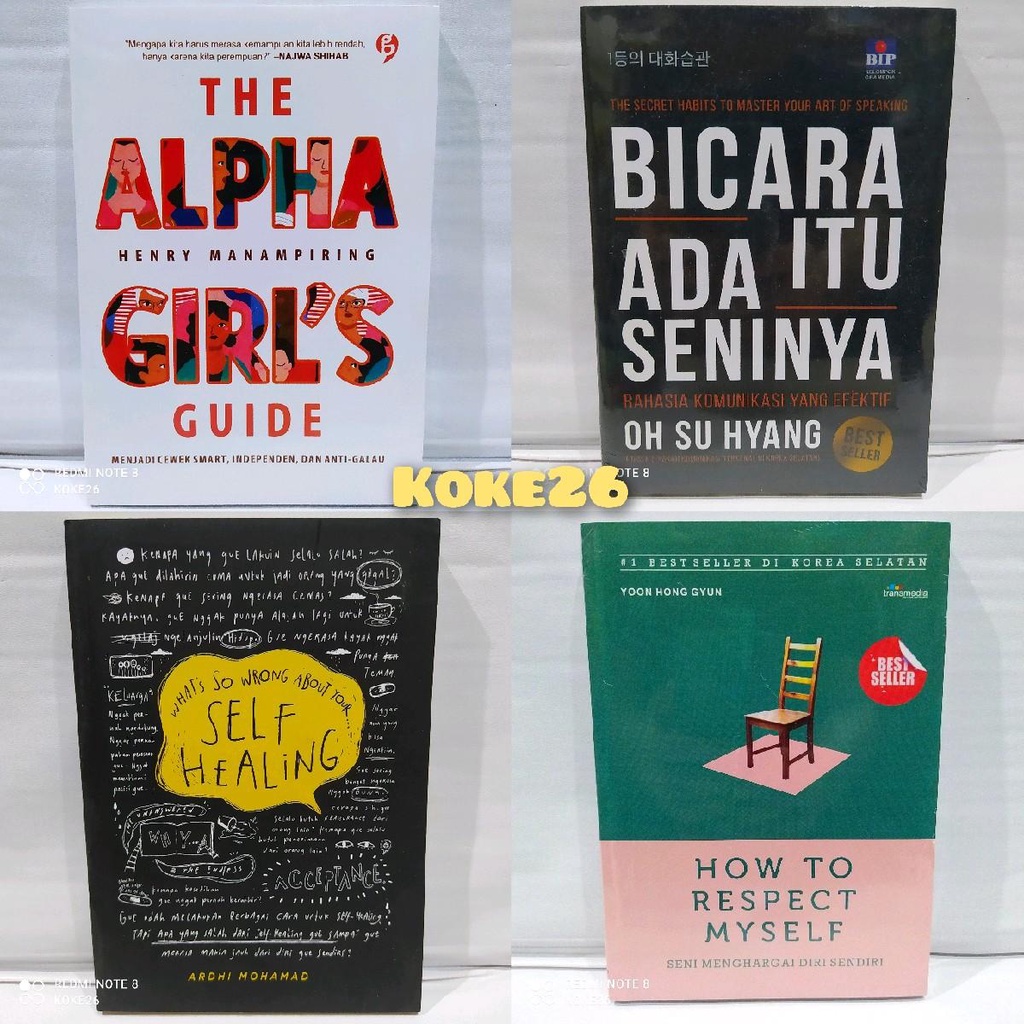 Jual Paket 4 Buku Motivasi Self Healing Bicara Itu Ada Seninya The