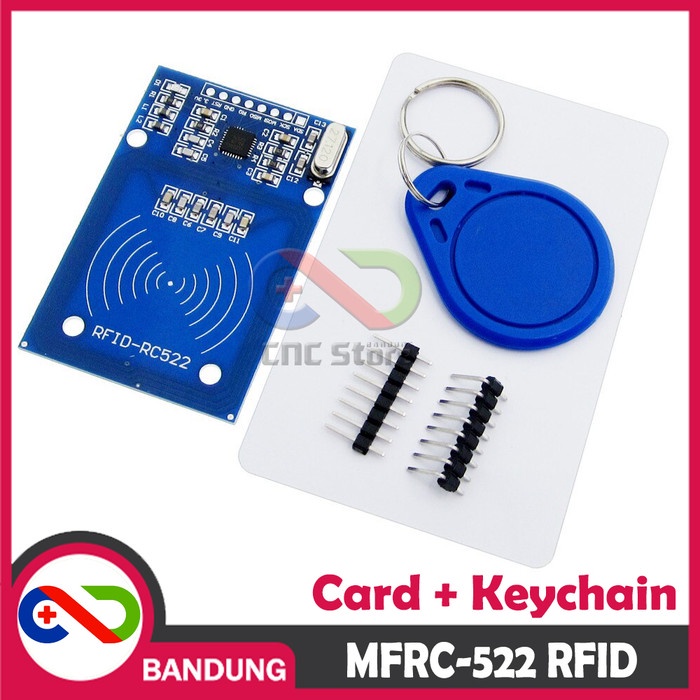 Jual MFRC-522 RC-522 RFID CARD + KEYCHAIN SENSOR MODULE | Shopee Indonesia