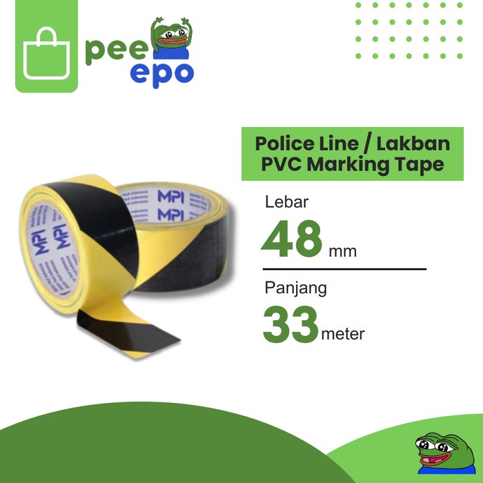 Jual Police Line / Pvc Marking Floor / Lakban PVC Marking Tape | Shopee Indonesia