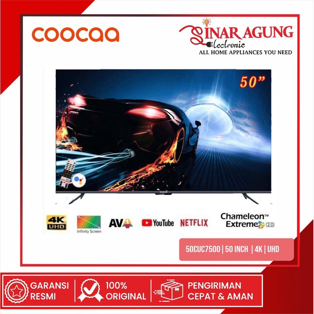 Jual [COD] SMART TV / ANDROID TV / LED COOCAA 50CUC7500 / 50CUC-7500 ...