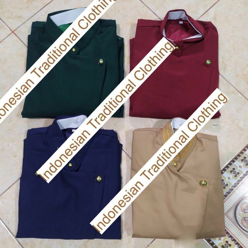 Jual Pakaian Adat jawa Solo Atasan Jas Beskap Pengantin Laki laki ...