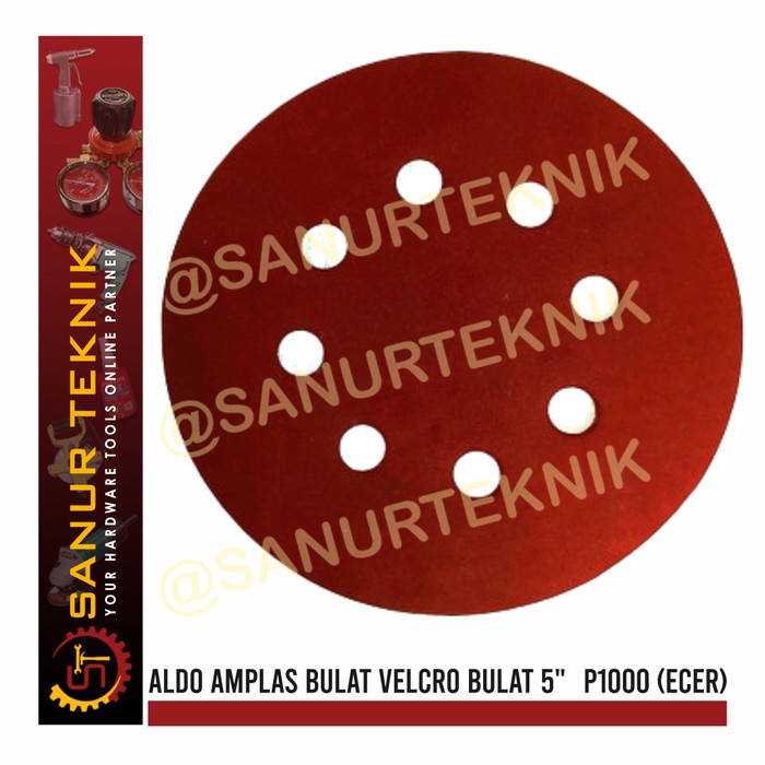 Jual ALDO Amplas Bulat Velcro Bulat 5" 5in 5 inch P1000 G1000 (ECER ...