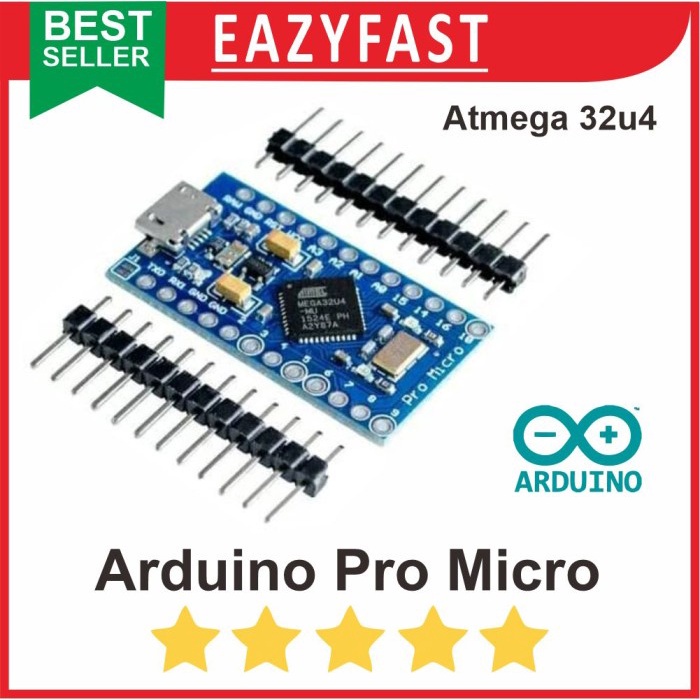 Jual Arduino Pro Micro Compatible ProMicro 5V 16 Mhz Atmega32u4 Leonardo | Shopee Indonesia