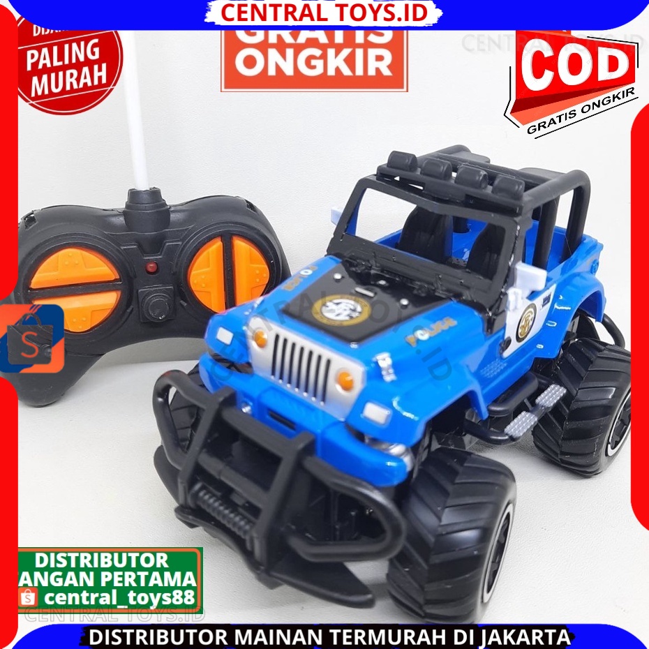 Jual Mobil Remote Control Polisi Jeep Offroad Rc Mini Car Rock Crawler ...