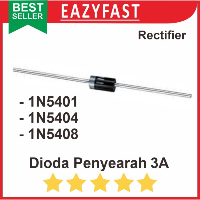 Jual Dioda 3A 1N5401 1N5404 1N5408 3 A Ampere Diode Rectifier Penyearah | Shopee Indonesia