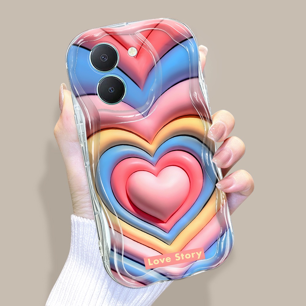 Jual Vivo Y27 Y36 5G Untuk Hp Casing Handphone Phone Case Colorful Love ...