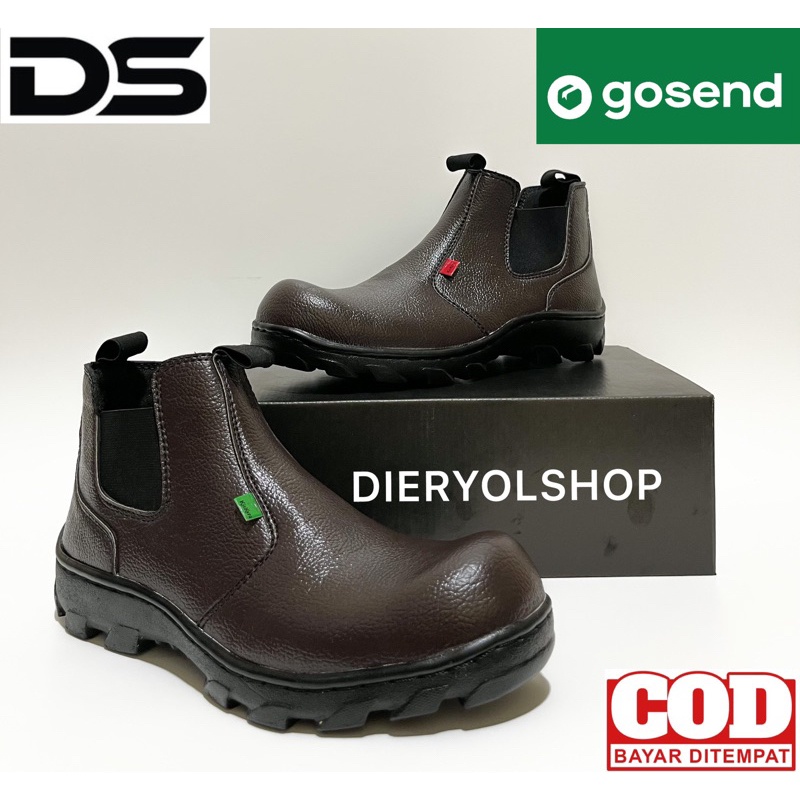 Jual COD sepatu safety kings ujung besi, sepatu kerja savti, safety ...