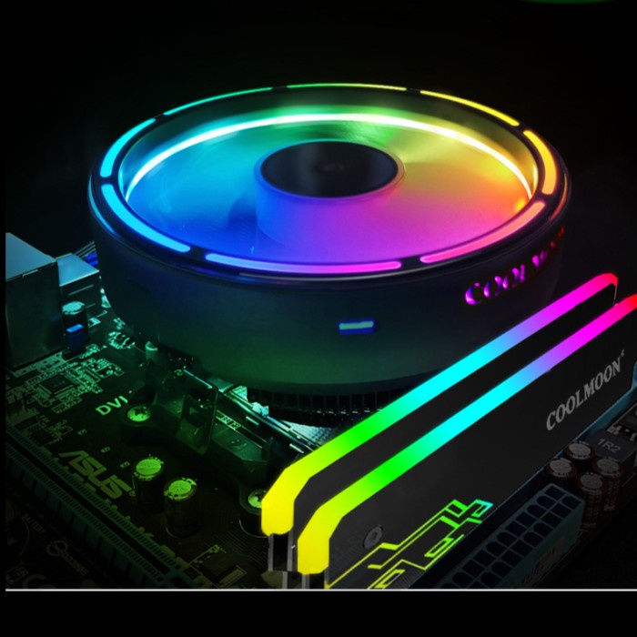 Jual Fan Prosesor Coolmon Glory II ARGB otomatis Cooler | Shopee Indonesia