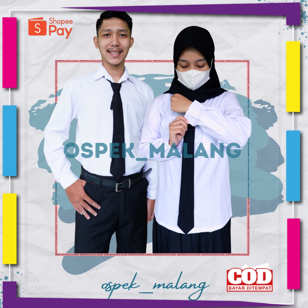 Jual PREMIUM KOREAN STYLE / KEMEJA PUTIH POLOS/KEMEJA OSPEK + DASI ...