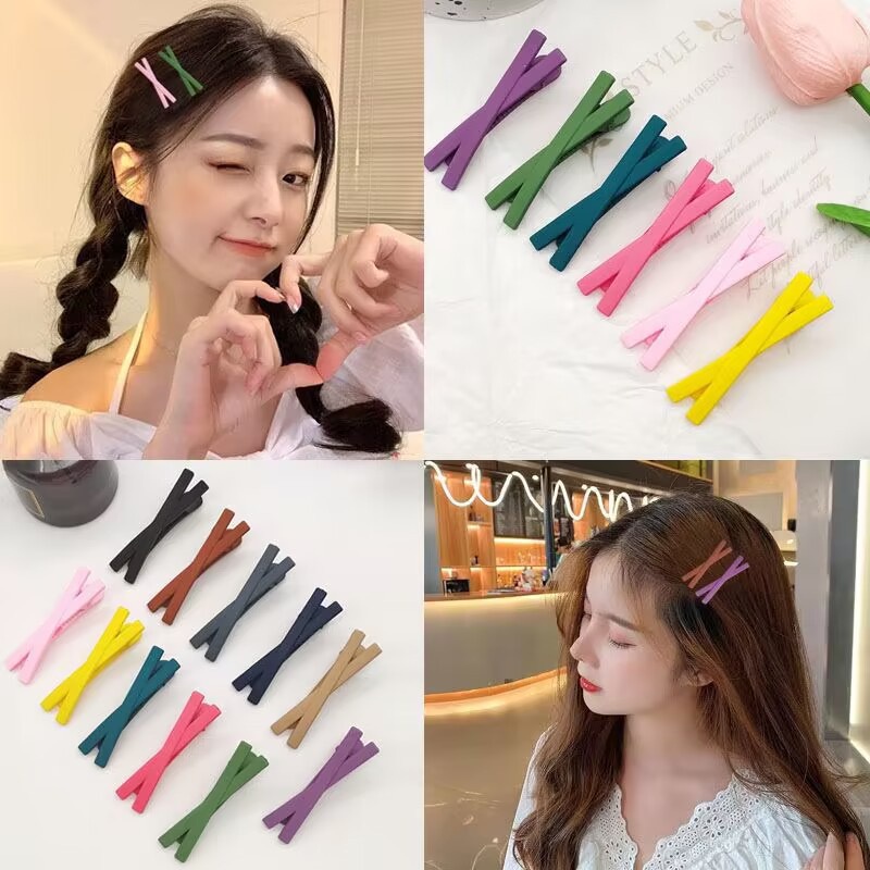 Jual ED - 6CM - JEPIT RAMBUT SILANG X DOFF MODEL KOREA / AKSESORIS ...